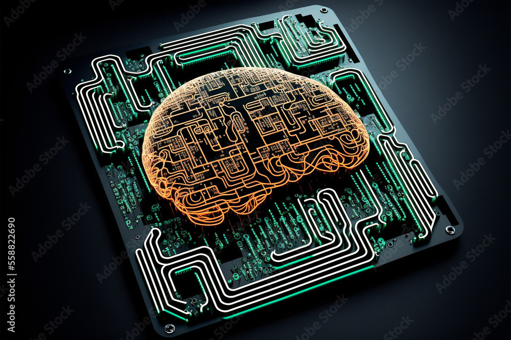 Conceptual computer chipsets recognizing the focus on design for AI ...