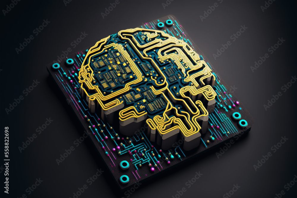 Conceptual computer chipsets recognizing the focus on design for AI ...