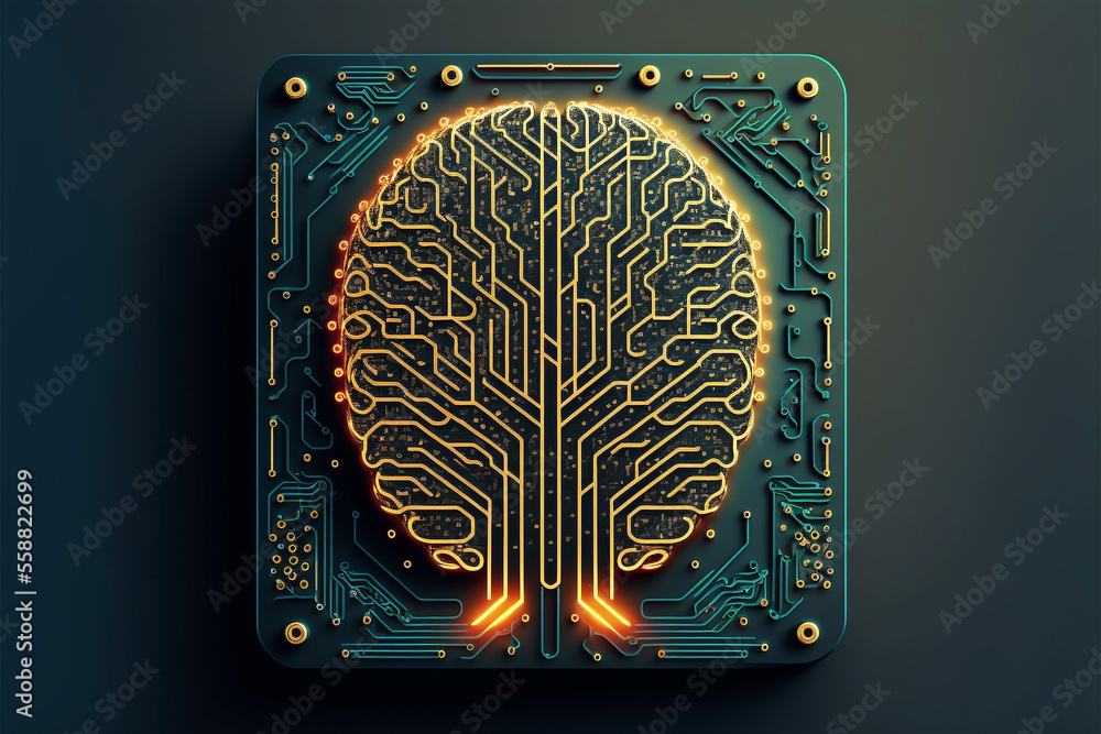 Conceptual computer chipsets recognizing the focus on design for AI ...