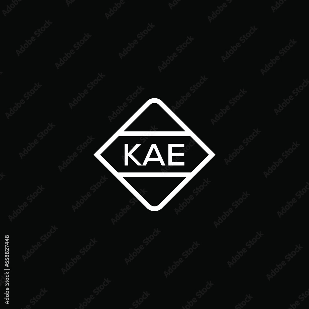 KAE 3 letter design for logo and icon.KAE monogram logo.vector ...