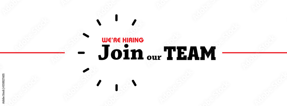 join our team sign Stock Vector | Adobe Stock