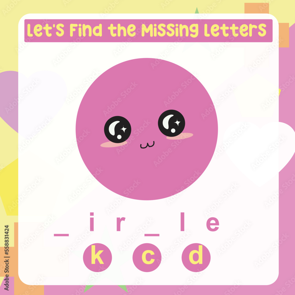 Find and complete the missing letter worksheet for kids learning the ...