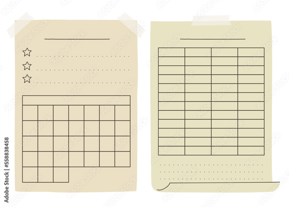 Budget planner template. Weekly, monthly, yearly stationery organizer ...
