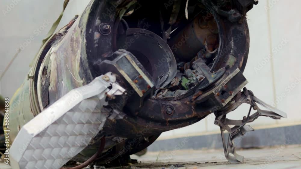 Remains of missile units of the operational-tactical missile system ...