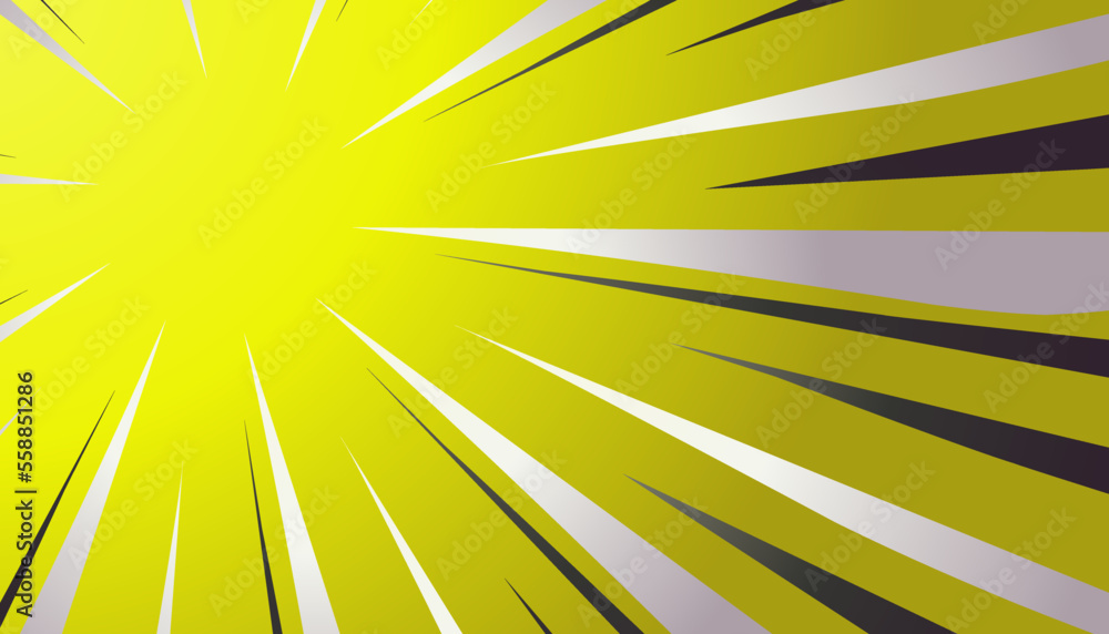 Vector illustration Comic background in yellow color. Perfect for comic ...