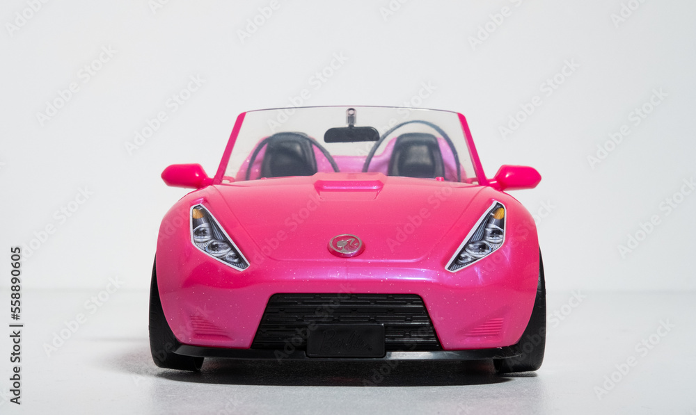 Kent, uk, 01.01.2023, A Barbie Glam Convertible Sports Toy Vehicle ...