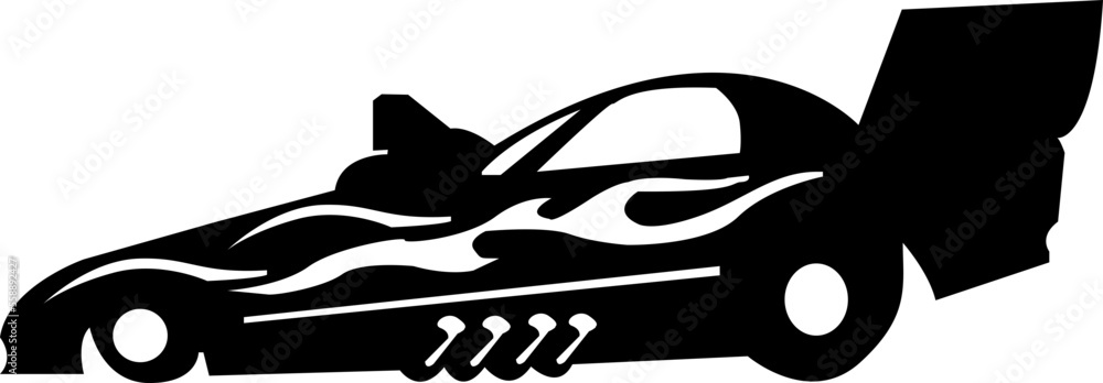 racing car svg vector cutfile for cricut and silhouette cutfile Stock ...