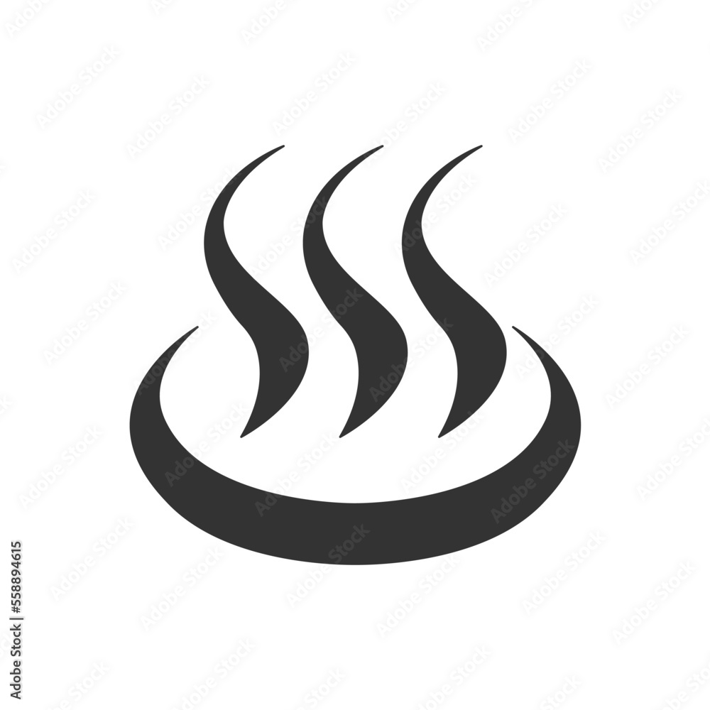 Hot springs icon. Steam symbol modern, simple, vector, icon for website ...