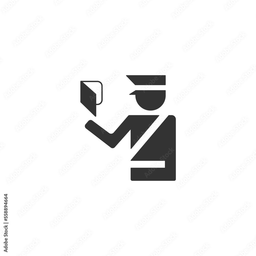 Passport control icon. Customs symbol modern, simple, vector, icon for ...