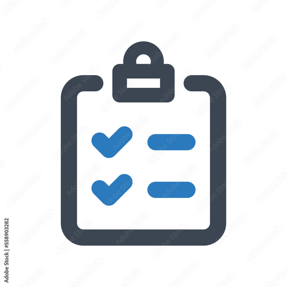 Checklist icon - vector illustration . Audit, Report, Survey ...