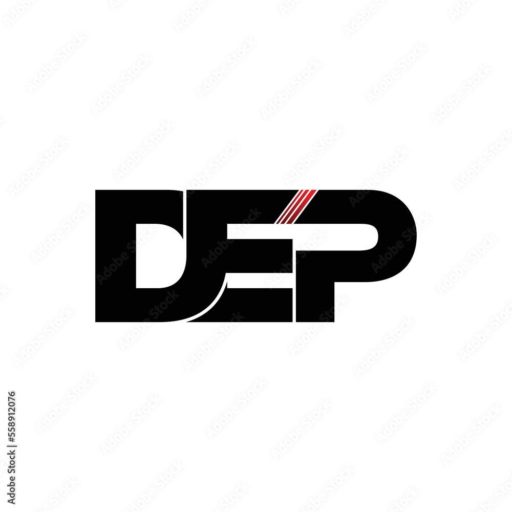 DEP letter monogram logo design vector Stock Vector | Adobe Stock