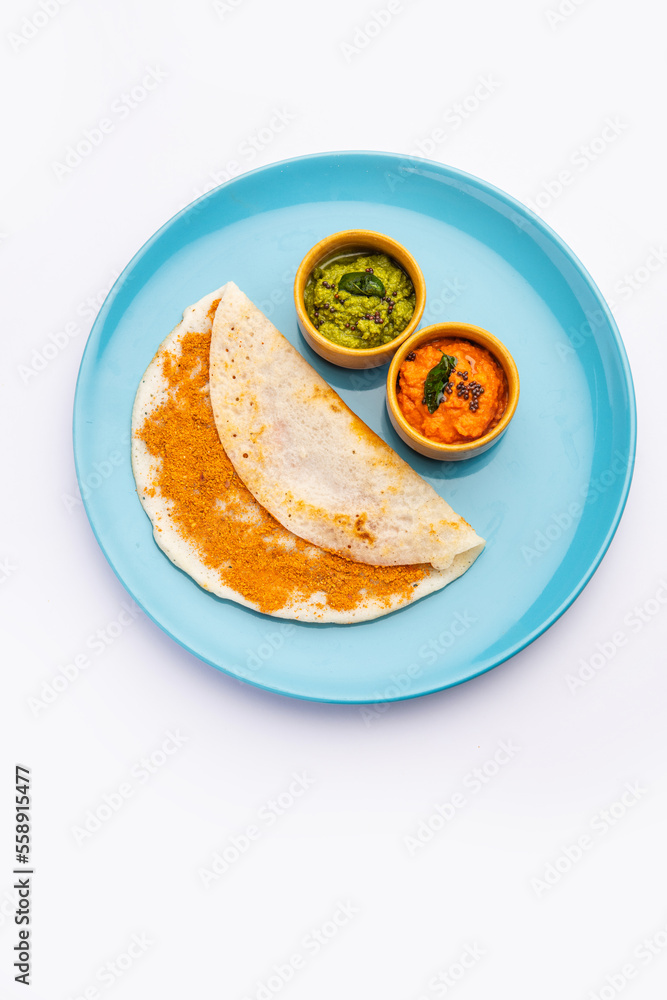Podi Dosa or dosai is a south indian spicy and delicious recipe with ...