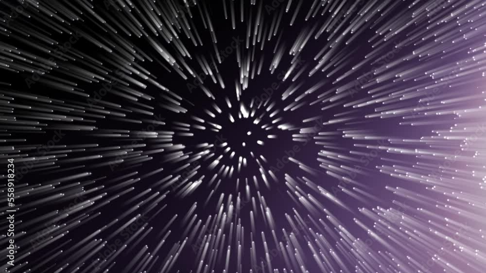 Star burst with white ray from radial center animation background. 4K ...