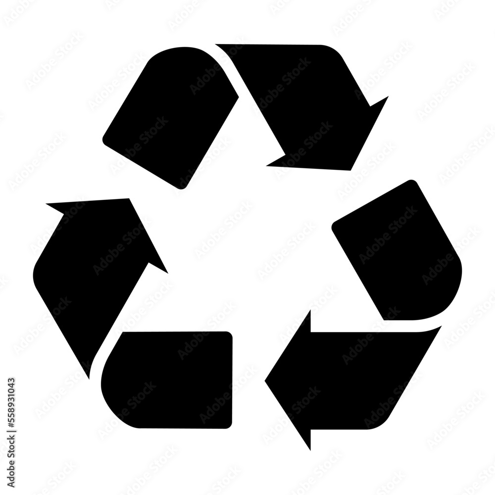 Recycle and waste management icon Stock Vector | Adobe Stock