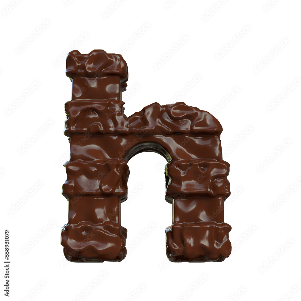 Chocolate. letter h Stock Illustration | Adobe Stock