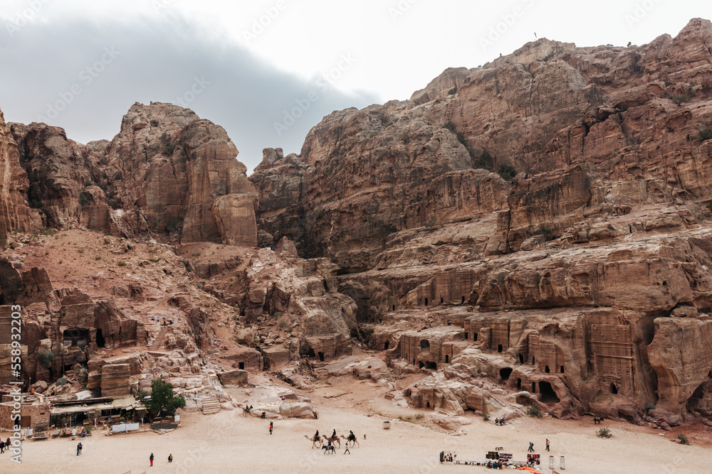 Wadi Musa archeological site Petra in Jordan Stock Photo | Adobe Stock