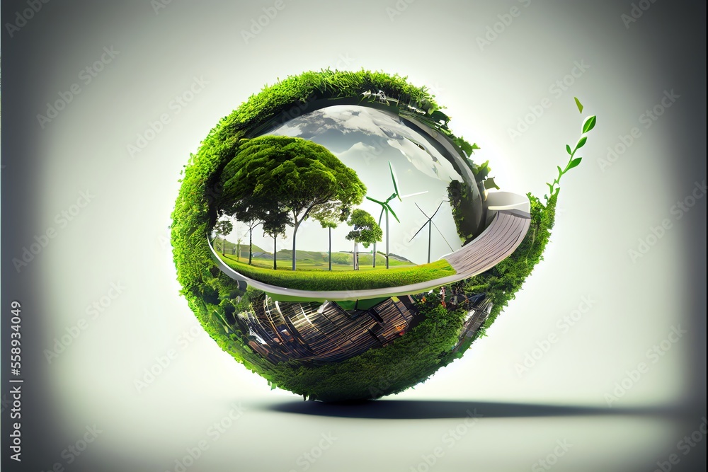 ESG, green energy, sustainable industry. Environmental, Social, and ...