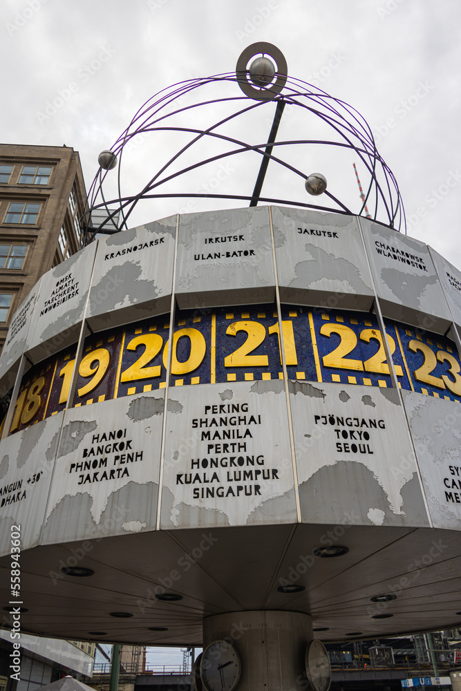 Berlin, Germany - June 29, 2022: World clock at Alexanderplatz near the ...