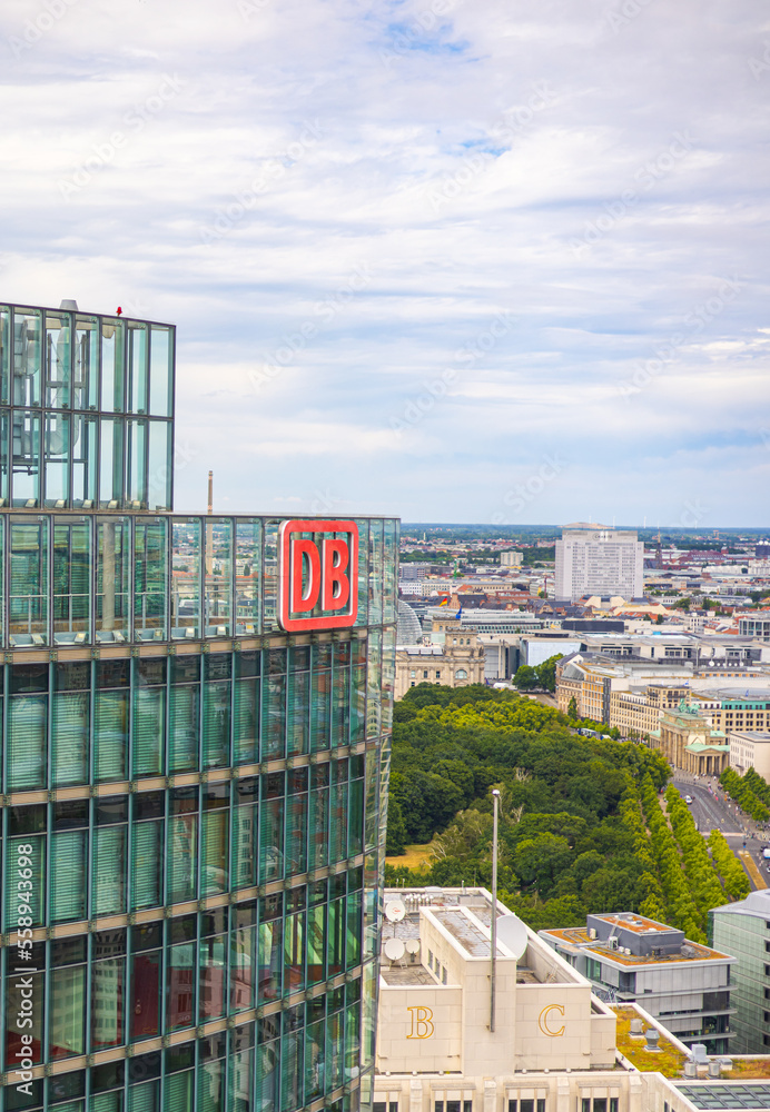 Foto Stock Berlin, Germany - June 29, 2022: The Deutsche Bahn Logo on ...