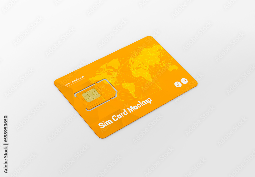 Sim Card Mockup Stock Template | Adobe Stock