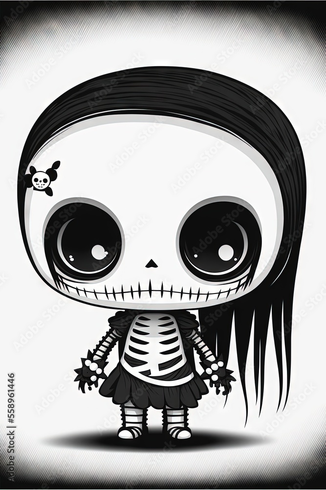 Top 119+ Skeleton girl cartoon - Tariquerahman.net