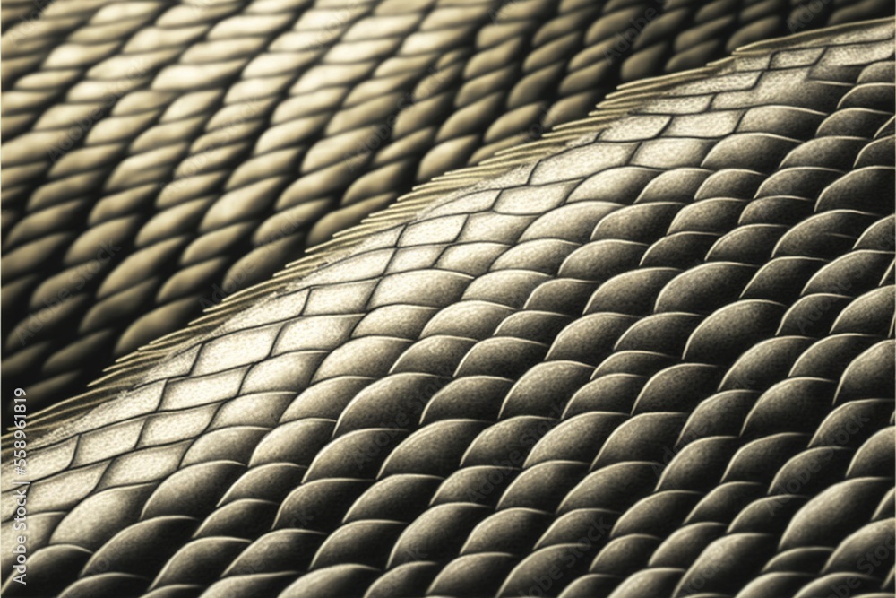 a close up of a snake skin pattern on a surface of a building with a ...