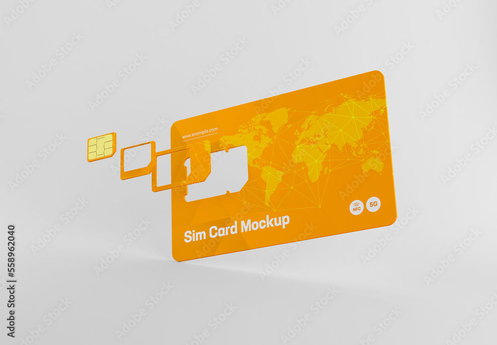 Sim Card Mockup Stock Template | Adobe Stock