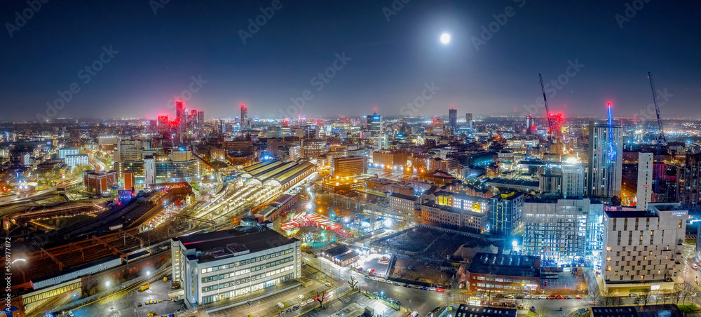 Picadilly train station Manchester City Centre and construction and ...