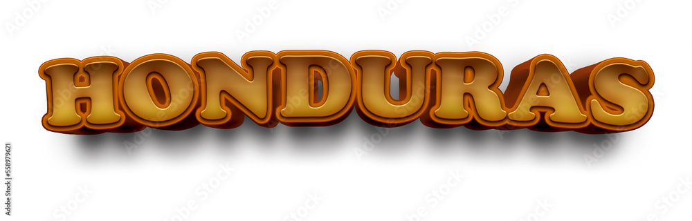 HONDURAS NAME MOCKUP Stock Illustration | Adobe Stock