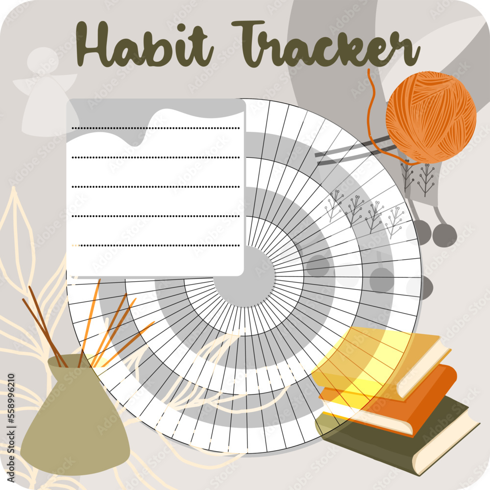 Monthly planner, weekly planner, habit tracker template and example ...