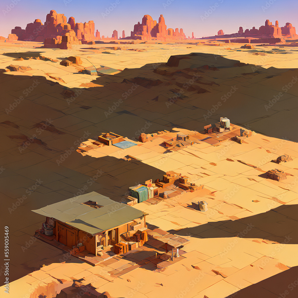 Desert Trail 02- Background for Level Design, RPG and Indie Games (AI ...