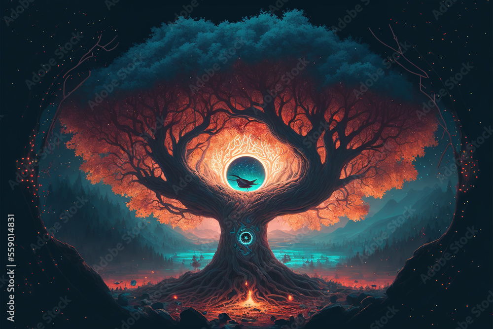 Yggdrasil from norse mythology known for being the tree of life ...