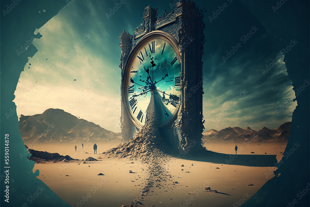 Time Portal, Time Machine, Time Traveller Stock Illustration | Adobe Stock
