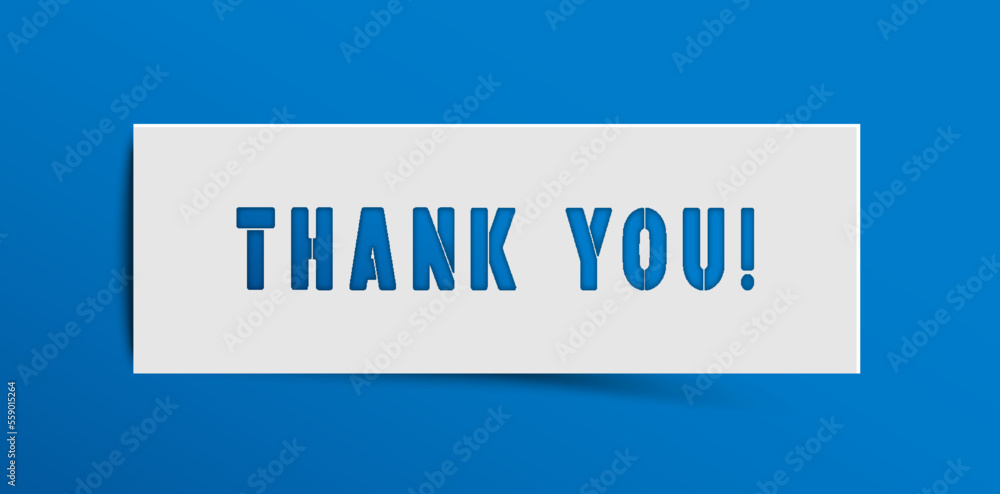 Thank you message for card, presentation, business. Expressing ...