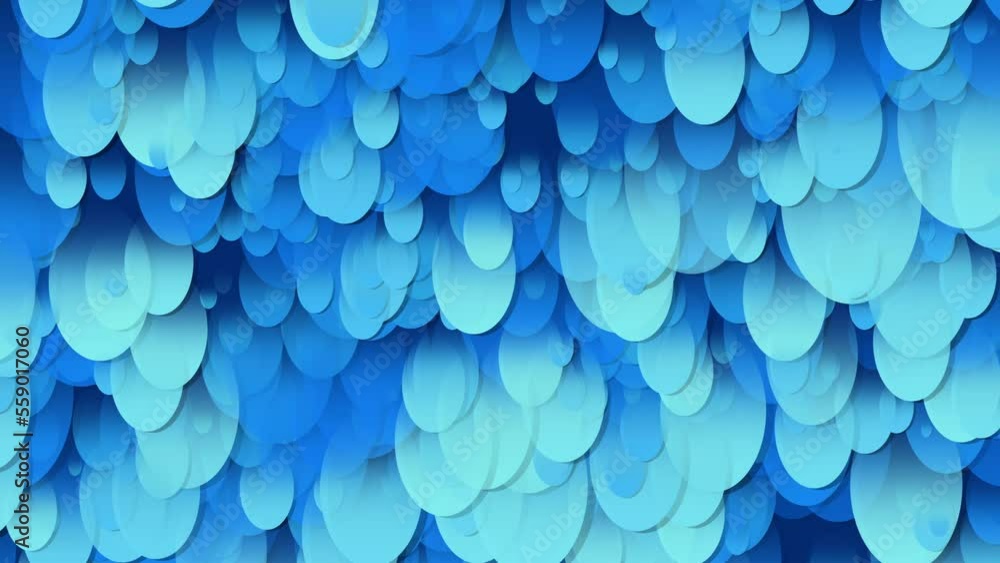 Smooth flow of figures in the form of ellipses. Ellipses of different ...