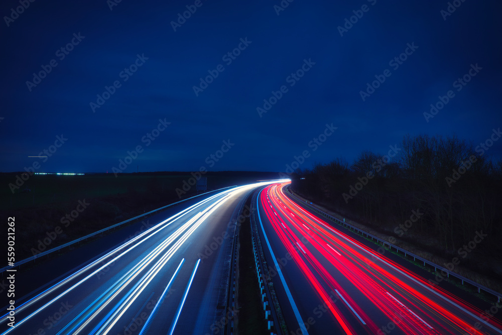 Foto de Langzeitbelichtung - Autobahn - Strasse - Traffic - Travel ...