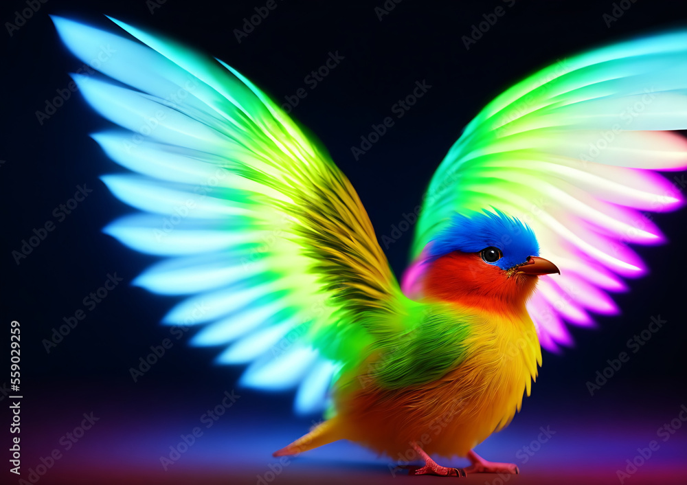 Generative AI: birds, birds flying, rainbow, Angry Birds, birds nest ...