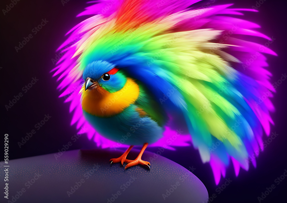 Generative AI: birds, birds flying, rainbow, Angry Birds, birds nest ...