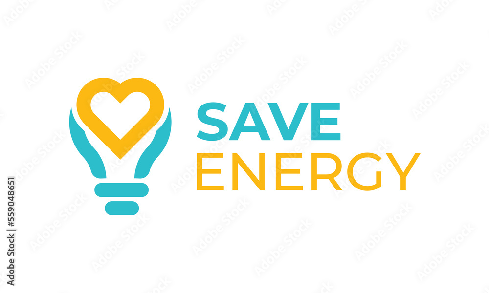 Save energy icon logo. save energy vector illustration, Save ...