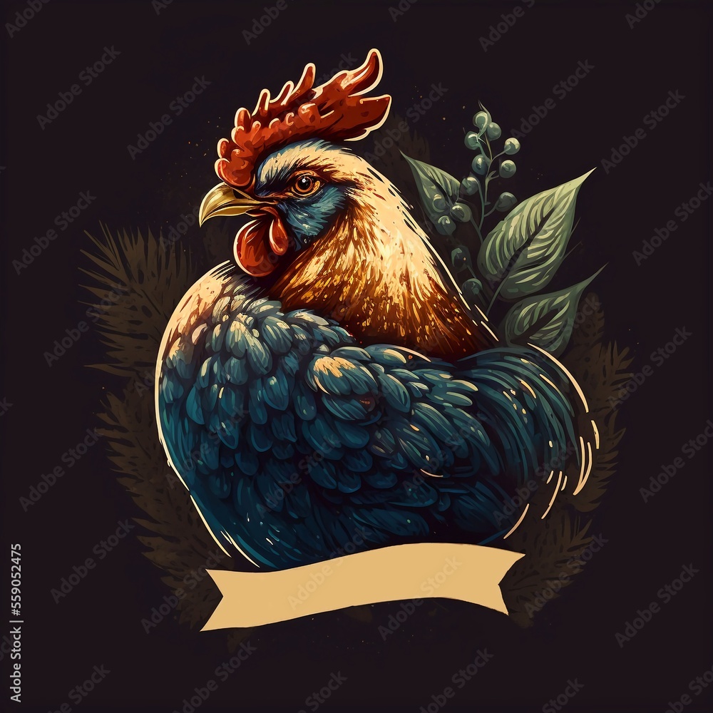 Beautiful chicken logo. Chicken logo. Chicken symbol. Chicken mascot ...
