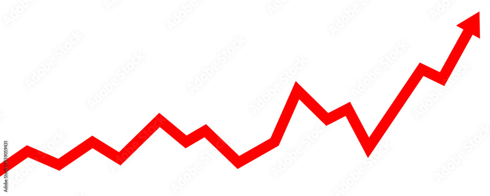 Profit arrow business financial target background design template ...