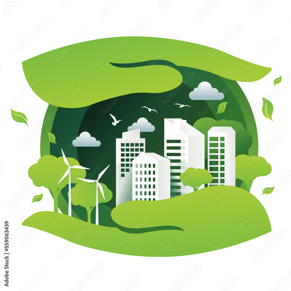 ESG Concept Illustration Stock Vector | Adobe Stock