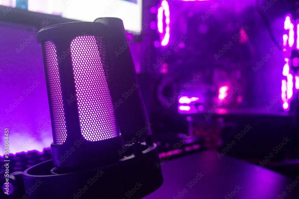 Microphone, setup gamer, microphone gamer, fifine, microphone ...