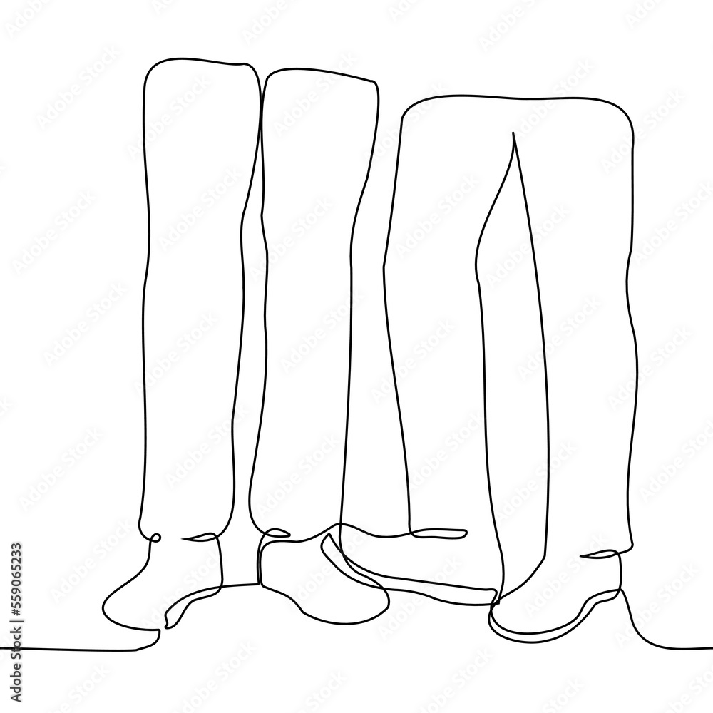 feet of two people standing next to each other, one of them stepping on ...