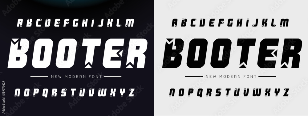BOOTER Modern Bold Heavy Font. Typography urban style alphabet fonts ...