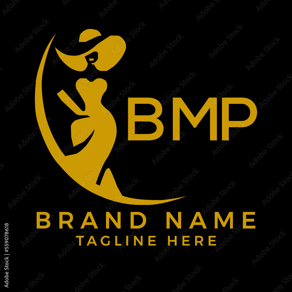 BMP fashion logo. BMP Beauty fashion house. modeling dress jewelry. BMP ...