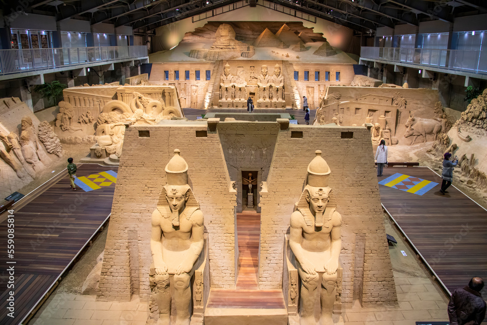Tottori Japan 1st Dec 2022: Tottori Sand Dunes the Sand Museum, the ...
