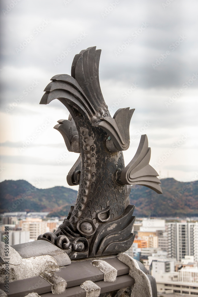 Himeji Japan 30th Nov 2022: The mythical tiger-headed fish called ...