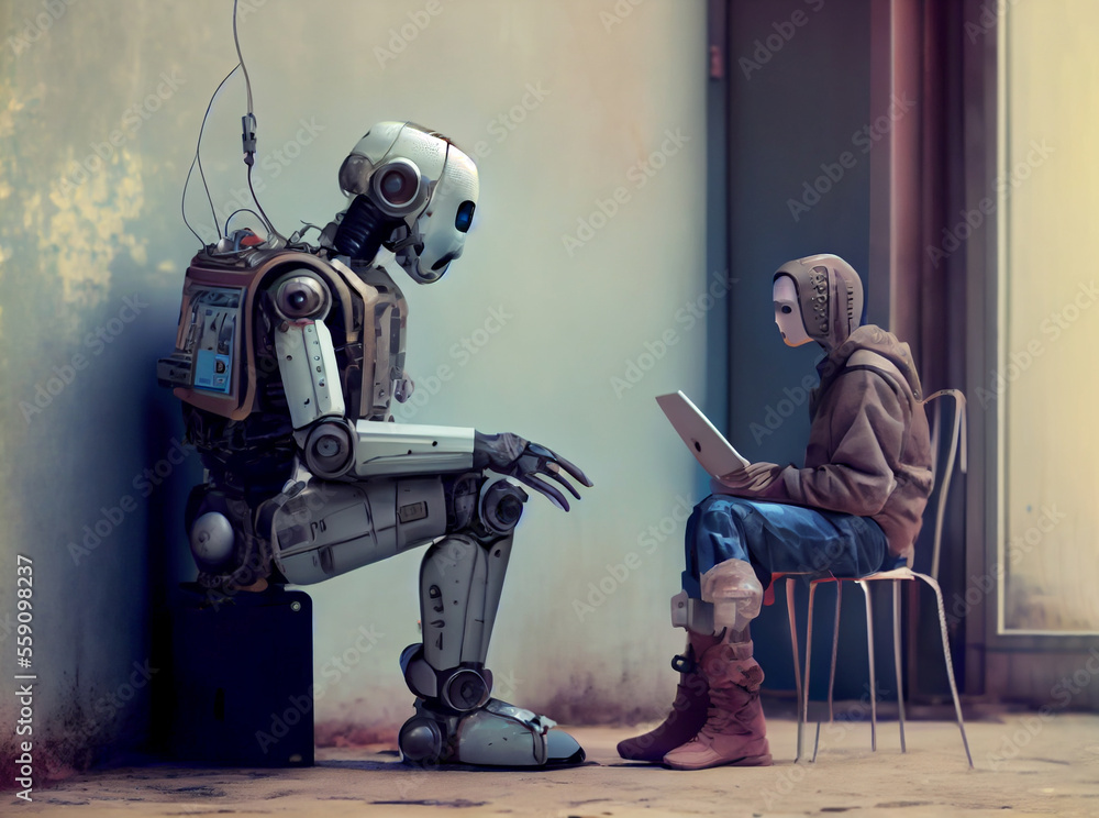 Human Teaching Automated Humanoid Robot Ai To Teach It To Live Humanly Like Disciples And