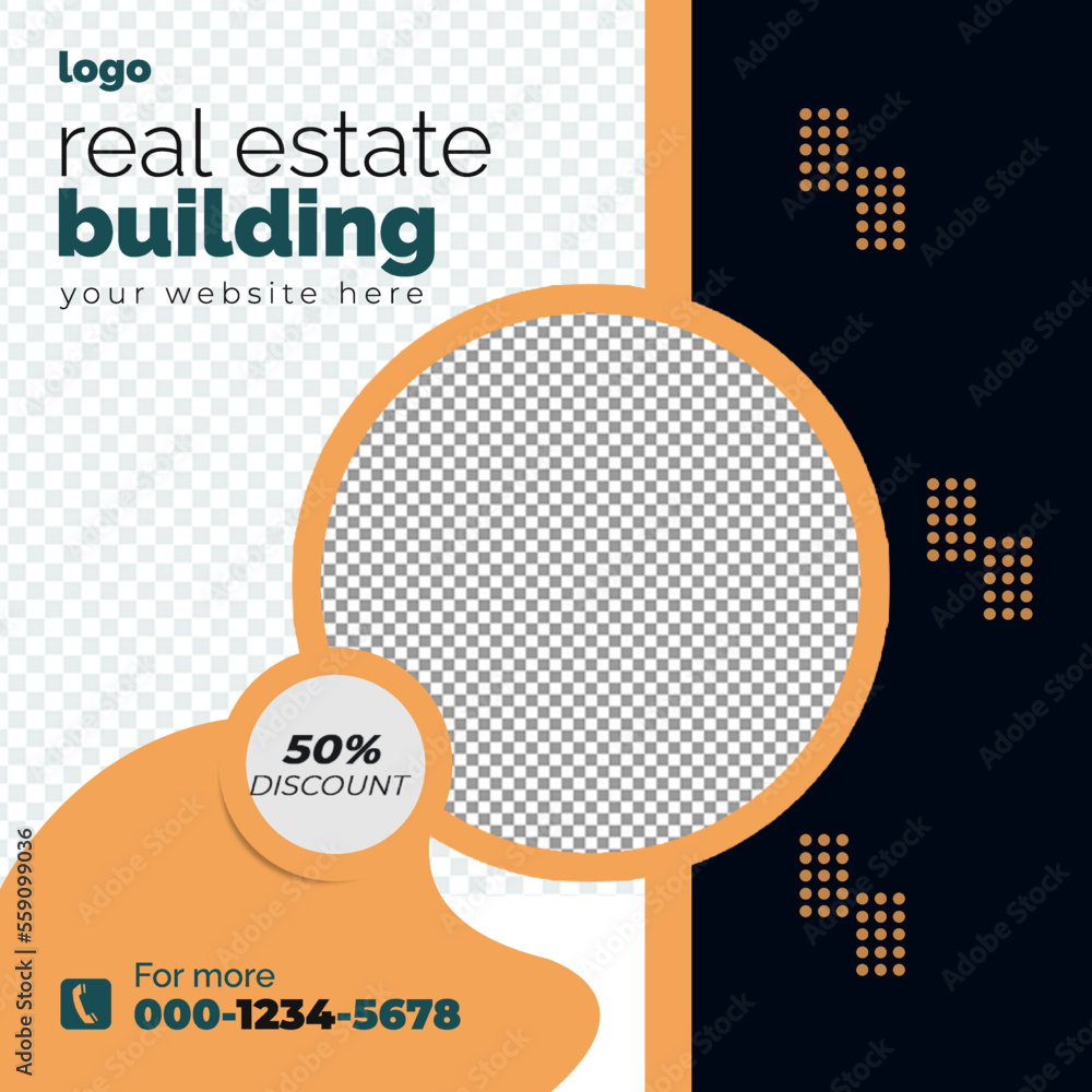Real estate social media post bundle design, modern Real Estate social ...